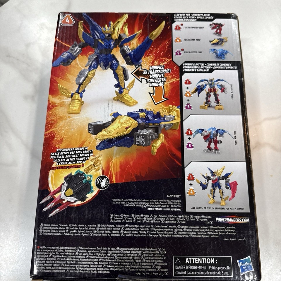 Power Rangers Dino Fury Mosa Razor Zord Link 4 Figure F4209 F0287 Minor ...