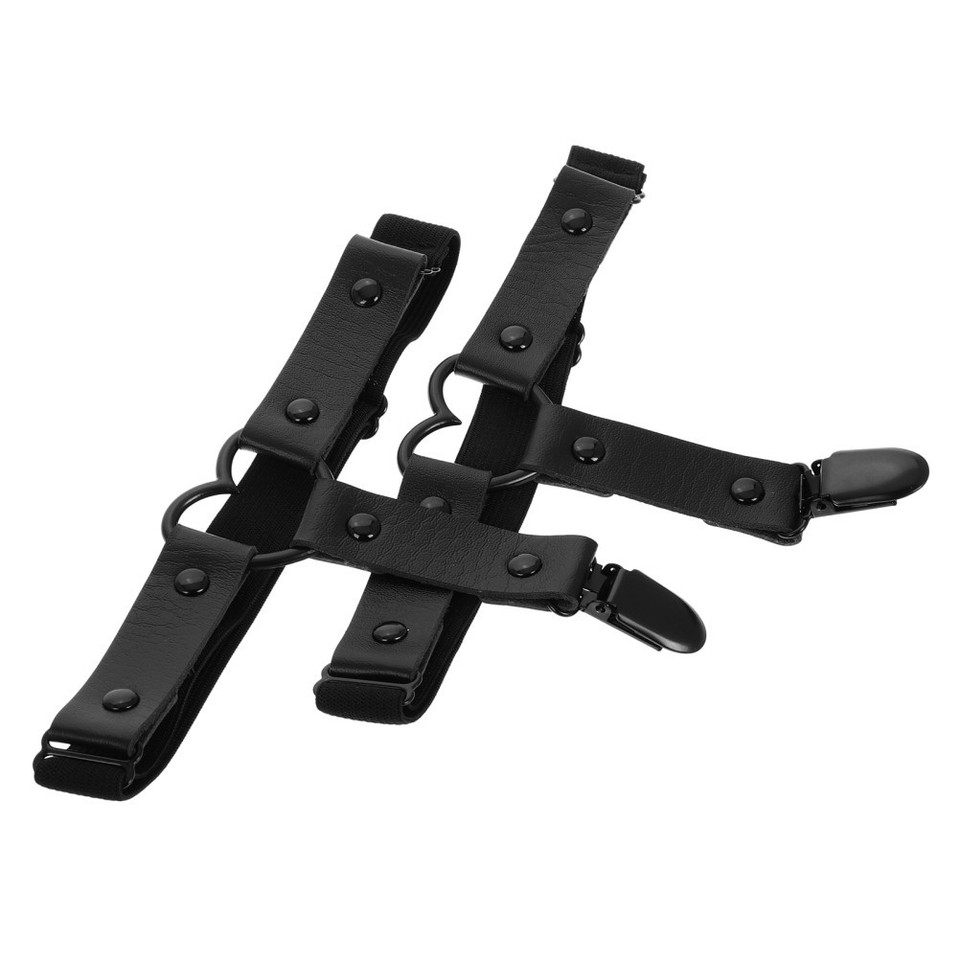 2 Pcs Black Garter Belt Women Garters for Lady Thigh with Clip ...
