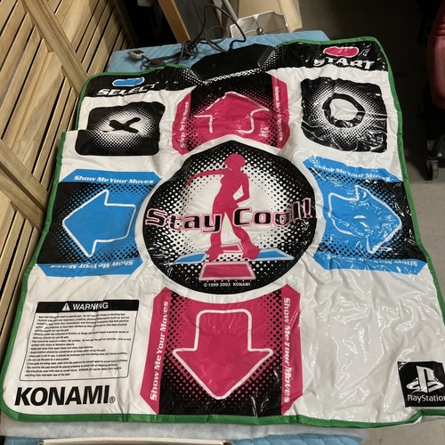 Konami DDR Dance Pad Mat for Playstation 1 2 PS1 PS2 Model RU041 "Stay ...