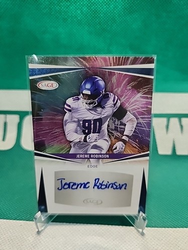 2025 Sage - Jereme Robinson - Sage Autograph Signed Rookie RC A-JR ...
