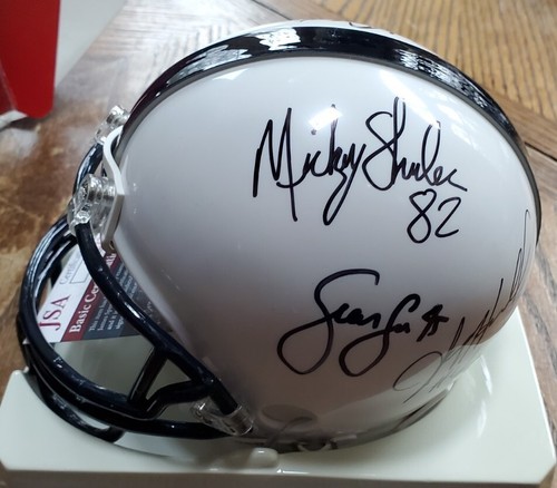 Penn State Multi Autographed Mini Helmet Sean Lee Royster Odrick Hull ...