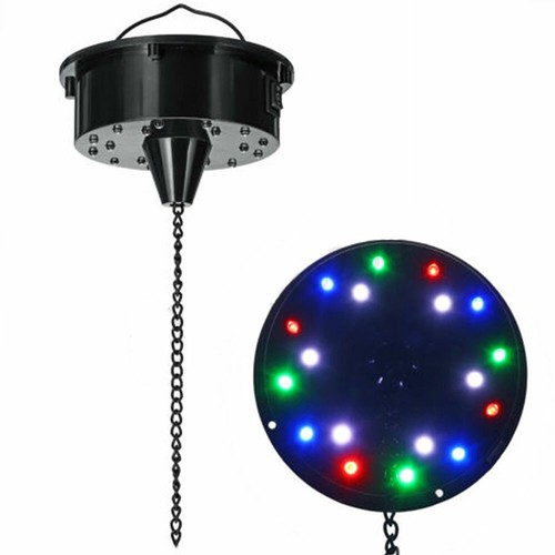 6RPM RGB Light Rotating Motor 18LEDs For Mirror Disco Ball 6" 8" 12" DJ ...