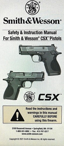 Smith & Wesson S&W Pistol Manuals Shield Equalizer Bodyguard Revolvers ...