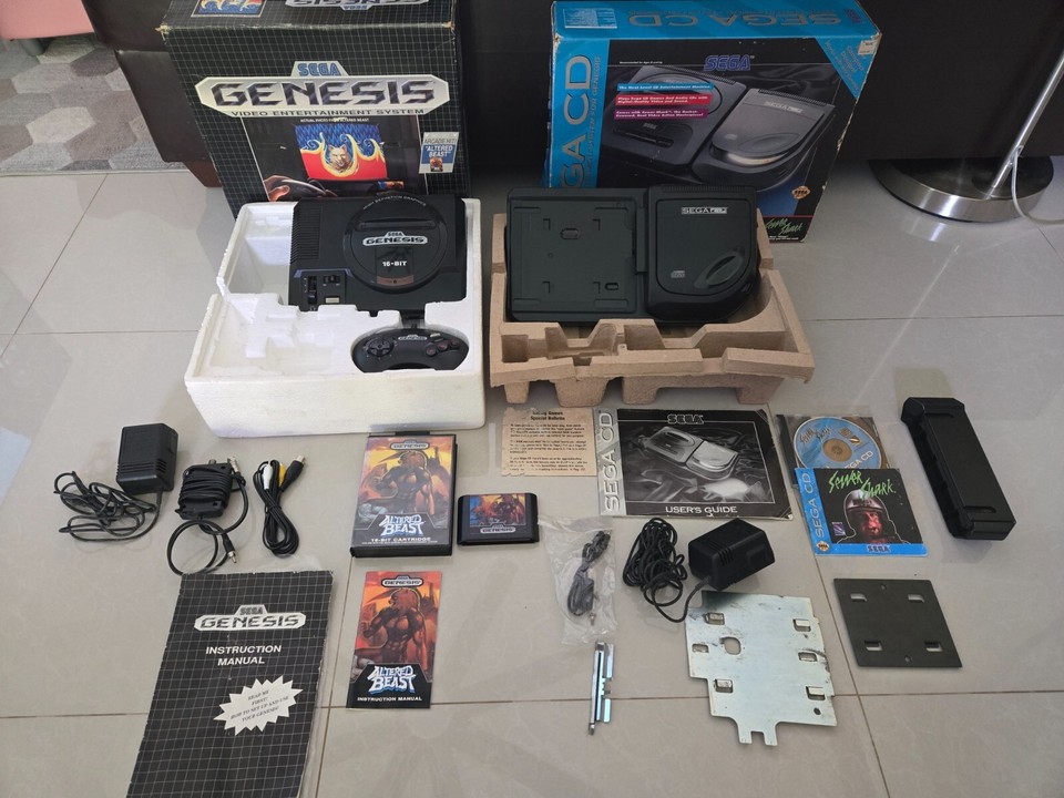 SEGA GENESIS 16BIT AND SEGA CD Console Complete In Box | eBay