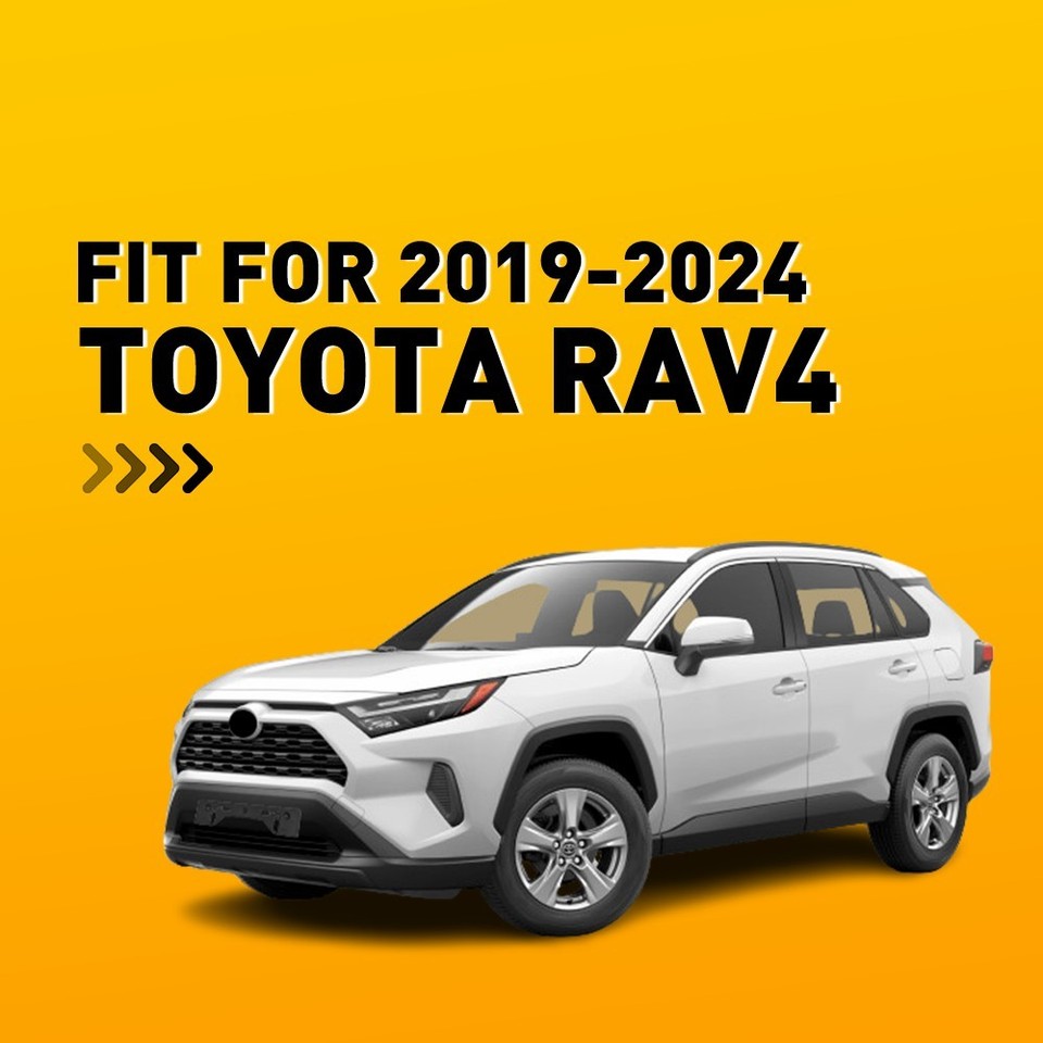 Black Fits Toyota RAV4 2019-2024 1X Front License Plate Frame Tag ...