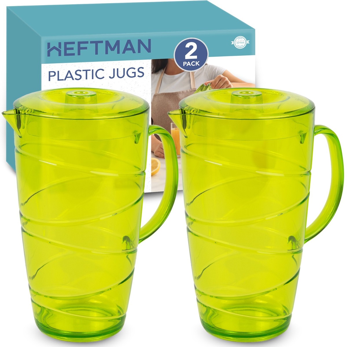 Party For Water Pitchers 77oz Large Glass Water Pitcher With Gold Lid