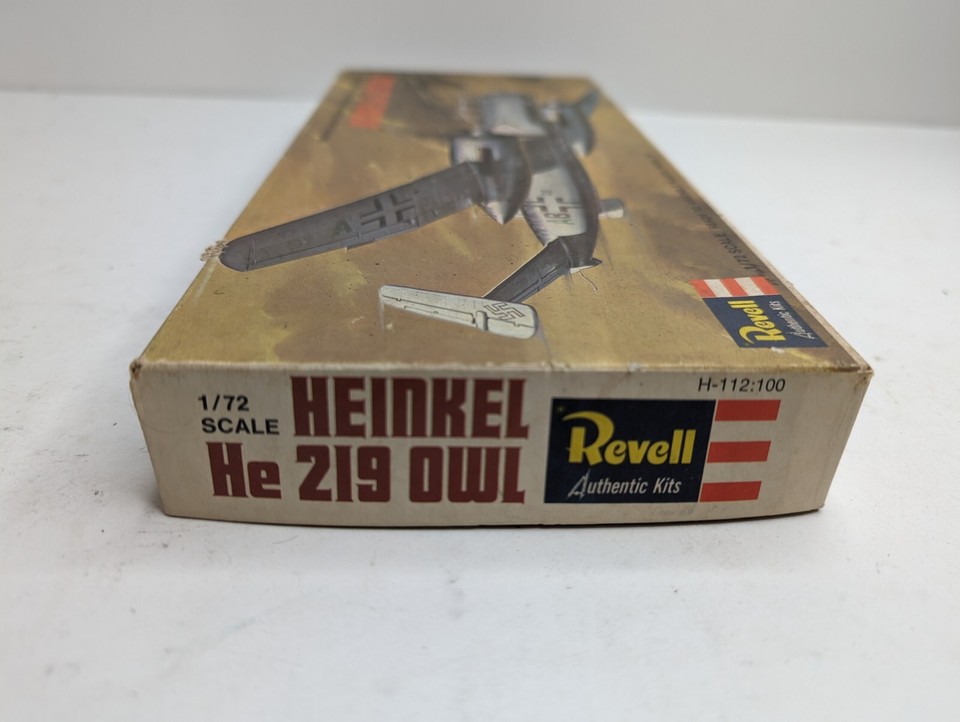 Vintage Revell Heinkel He 219 Owl 1/72 Scale H-112:100 | eBay