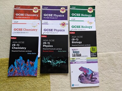 AQA GCSE 9-1 Triple Science Revision books Chemistry, Biology, Physics ...