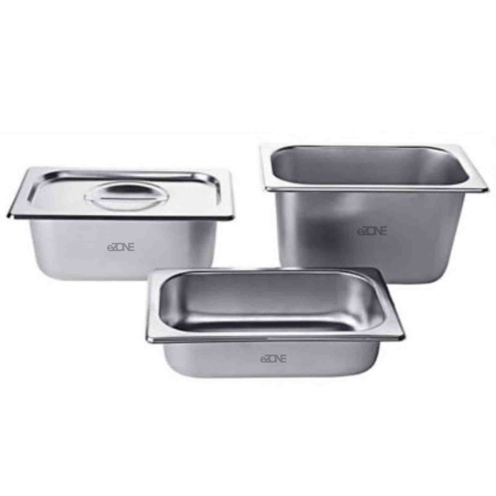 6x Gastronorm Pan Stainless Steel Gastro Container Tray Bain Marie Food ...