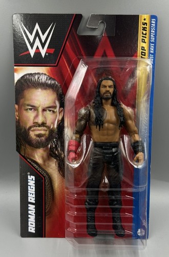 WWE Top Picks 2022 Roman Reigns Action Figure No Shirt Bloodline ...