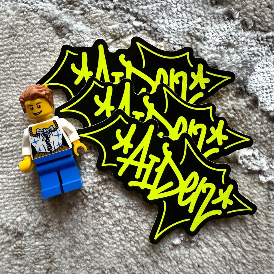Neon Name Sticker Pack : AIDEN | for school or Office | graffiti ...