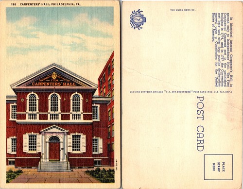 Carpenters' Hall Philadelphia Pennsylvania Postcard | eBay