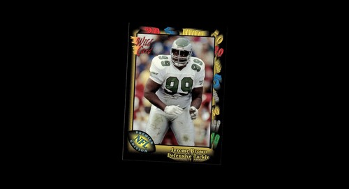 1991 Wild Card Jerome Brown Philadelphia Eagles #93 | eBay