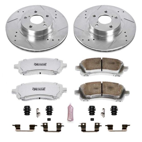 Power Stop Front Z26 Street Warrior Brake Kit FOR 98-02 Subaru Forester ...