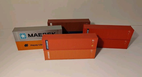 HO Scale Walthers Container Lot Of 8 Intermodal Genstar Maersk Hapag ...