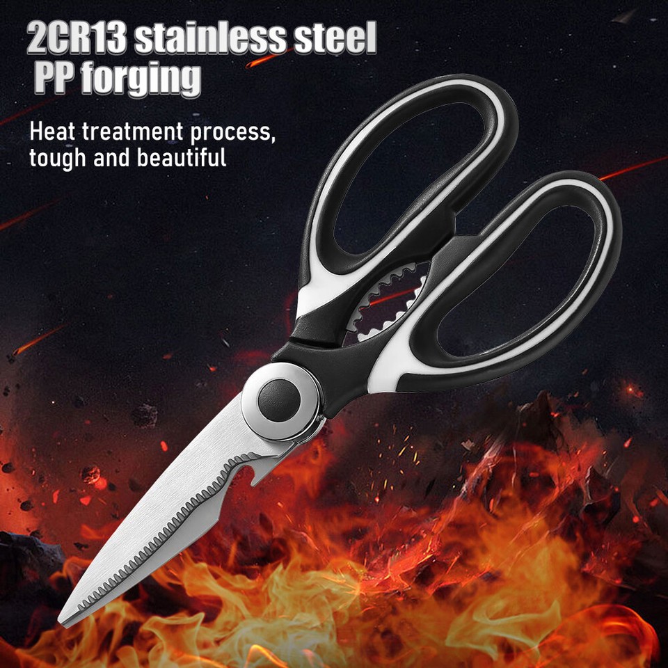 Stainless Steel Kitchen Shears Heavy Duty Scissors for Meat Fish ...