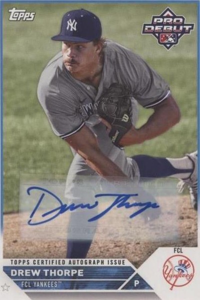2023 Topps Pro Debut - Autographs #PD-104 Drew Thorpe (AU, RC) for sale ...