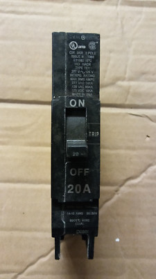 GE TEY120 1P 20A277V Circuit Breaker | eBay