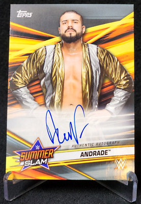 2019 WWE Topps Summerslam Andrade On Card Auto Autograph Signed /25 | eBay