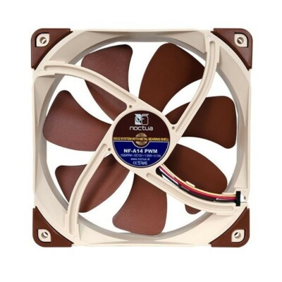 Noctua NF-A14 PWM Cooling fan - 140x140x25mm Fan, SSO2 Bearing, 1500rpm ...