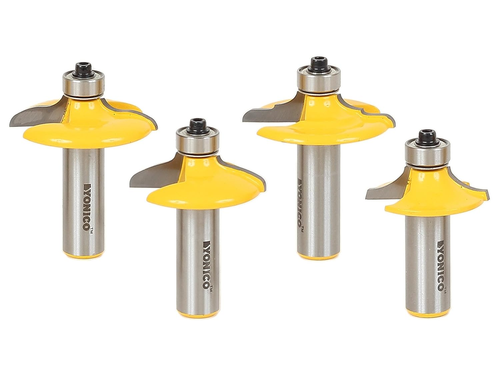 Cabinet Door Edge Router Bits Set 4 Bit 1/2-Inch Shank 12401 ...