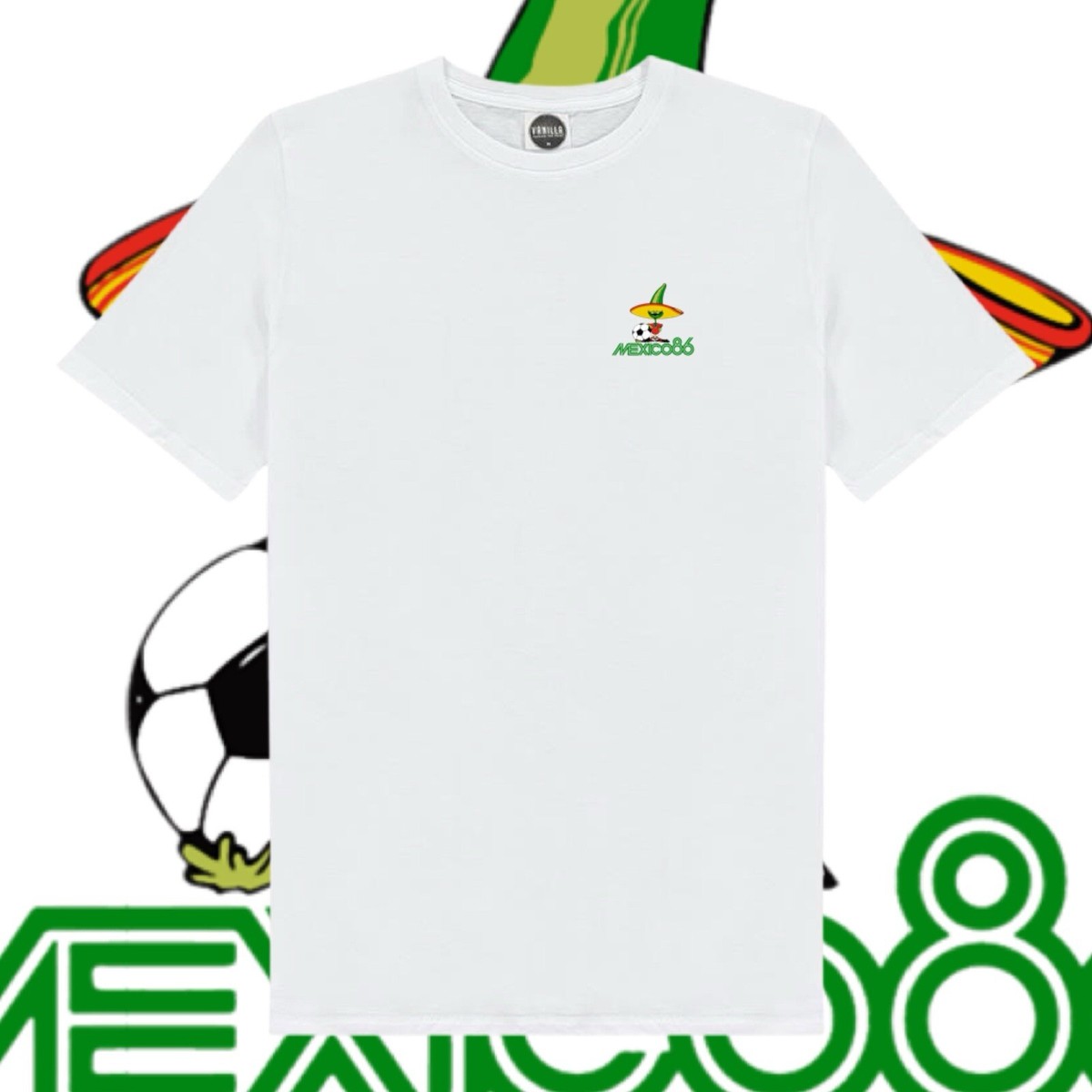 Mexico 86 Logo Mexico 86 T Shirt Football Mens Retro 1986 World Cup