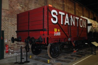 PHOTO STANTON COLLIERY UNFITTED 12 TON 7-PLANK COAL TIPPLER WAGON NO ...