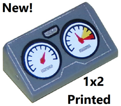 LEGO Gauges TACH 1x2 Printed Dashboard Batman Space Controls ...