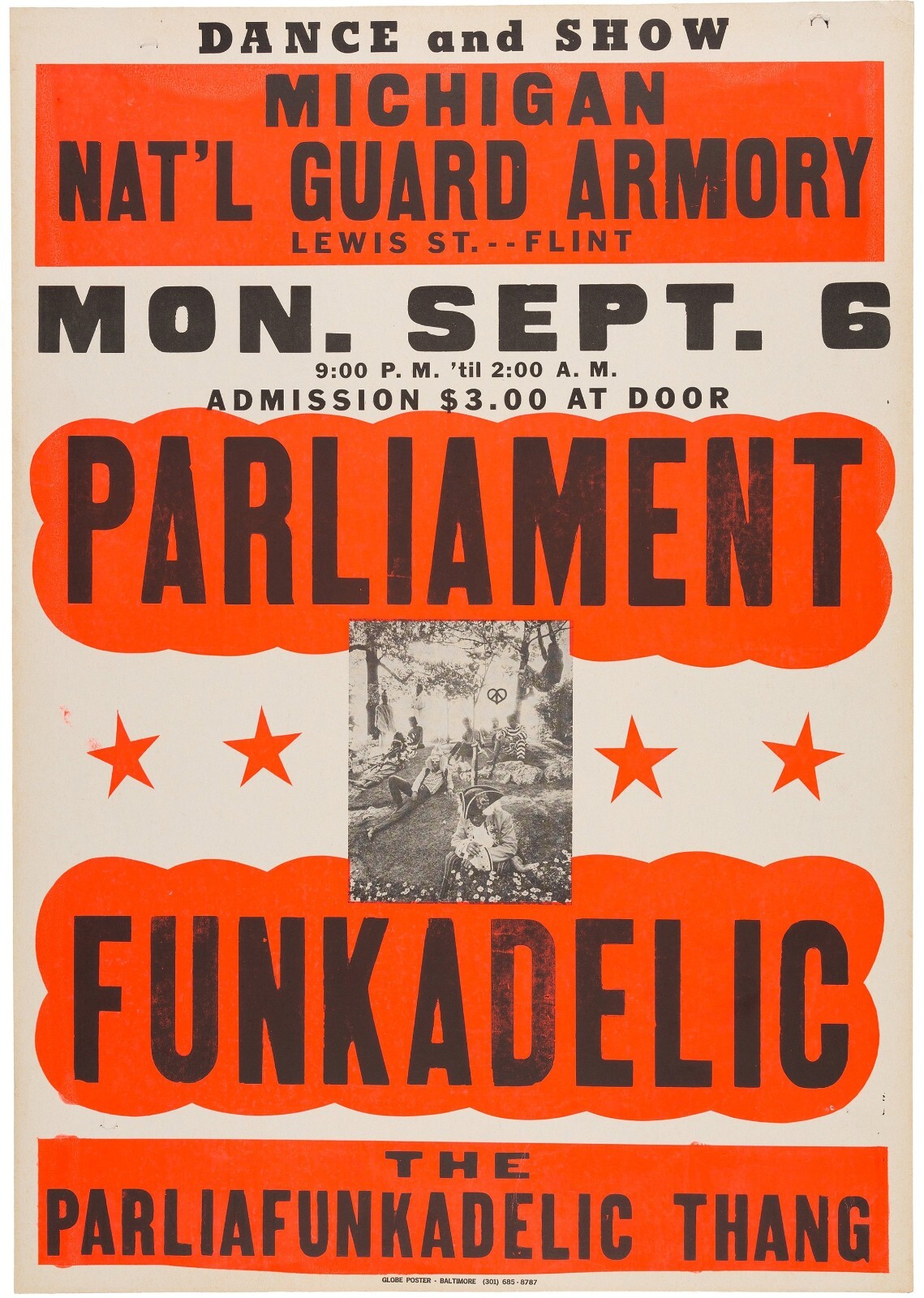 Parliament, Funk, George Clinton 13" x 19" Re-Print Music Concert ...