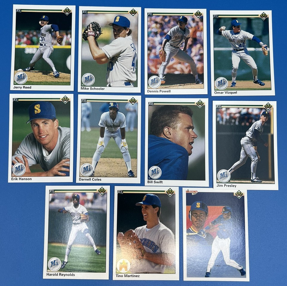 1990 Upper Deck SEATTLE MARINERS Team Set (27 Cards) Griffey Edgar ...