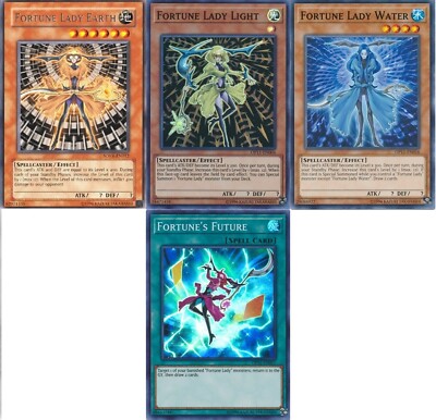 Yugioh Fortune Lady Budget- Deck - Visions - Earth - Water - Light- 55 ...