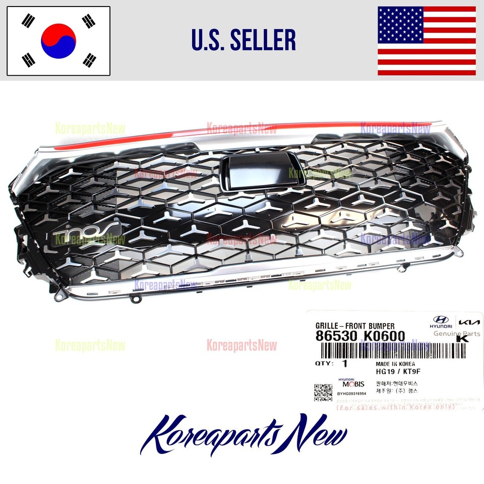 2020-2022 Kia Soul GT-Line Front Bumper Lower Grille For Sensor ...