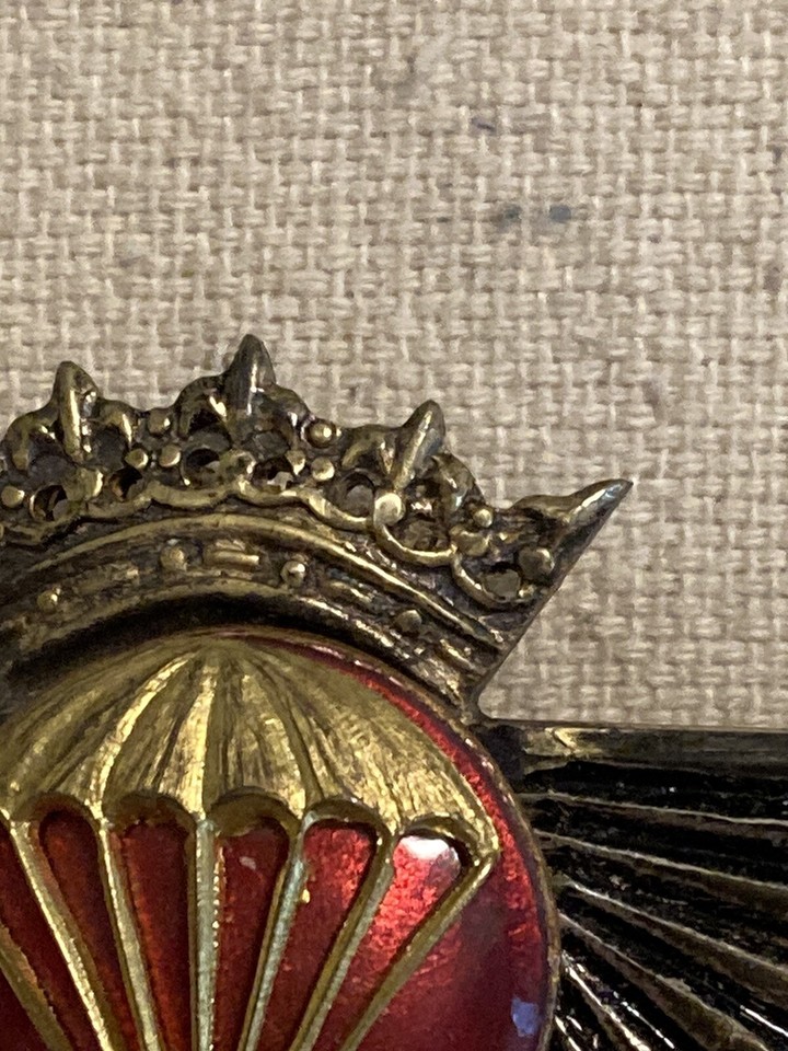 Vintage Spain , Spanish Paratrooper Foreign Jump Wings Army Pin Badge ...