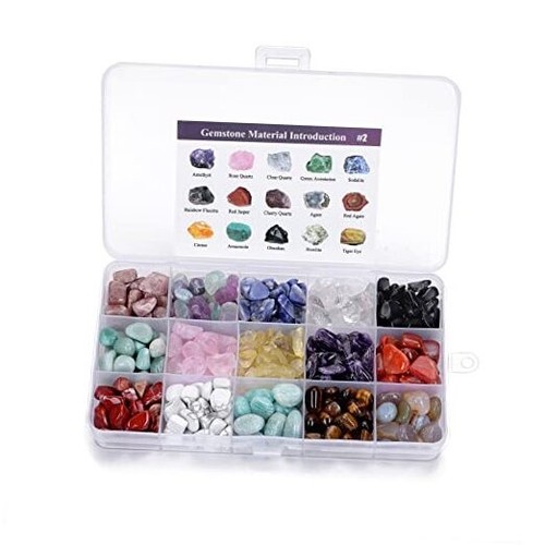 15 Assorted Tumbled Stones and Crystals Bulk, Set #2- 15 Assorted ...