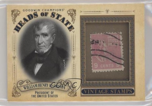 2020 Goodwin Champions Heads of State Stamp Relics William Henry ...