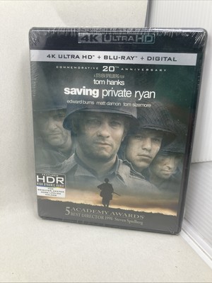 Saving Private Ryan (4K Ultra HD + Blu-Ray + Digital) SEALED NEW ...