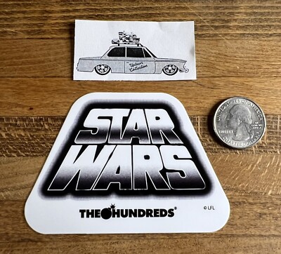 The Hundreds Clothing X Star Wars OG Logo Skateboarding STICKER Adam ...