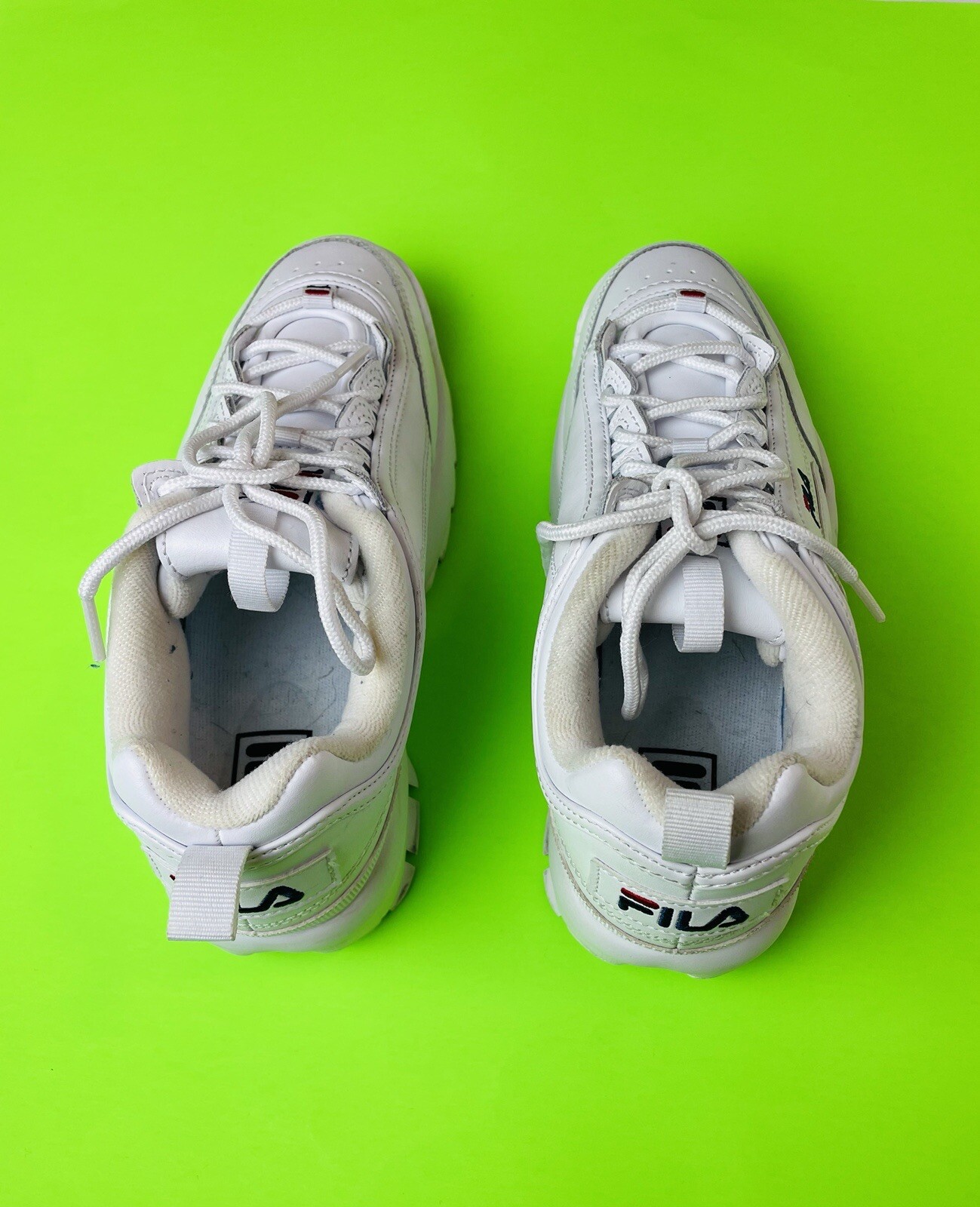 Fila Women's Disruptor 2 Classic Platform Lace Up Whi… - Gem