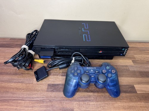 Sony PlayStation 2 PS2 Fat SCPH-3001 Console Cables Controllers Memory ...