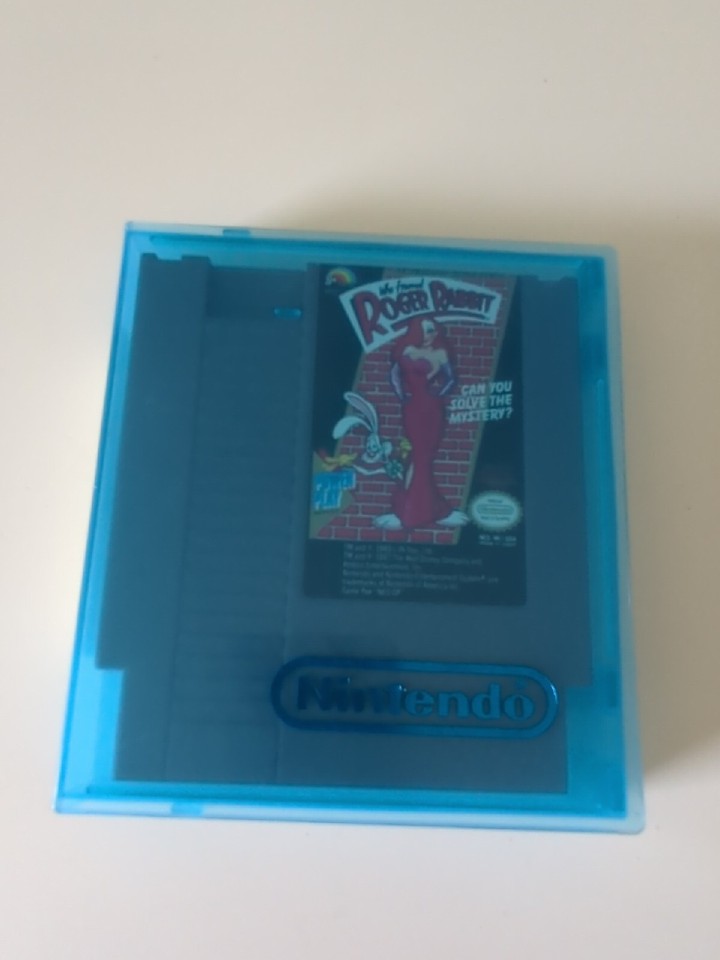 NES WHO FRAMED ROGER RABBIT Video Game 1989 LJN Nintendo in clamshell ...