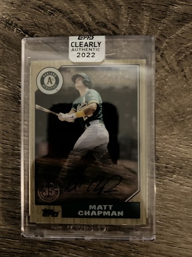 Matt Chapman 2022 Topps Clearly Authentic Auto | eBay