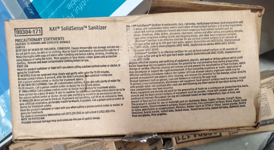 *4PACK* EcoLab KAY Solid Sense Sanitizer Red 2lb Each #1114169 | eBay