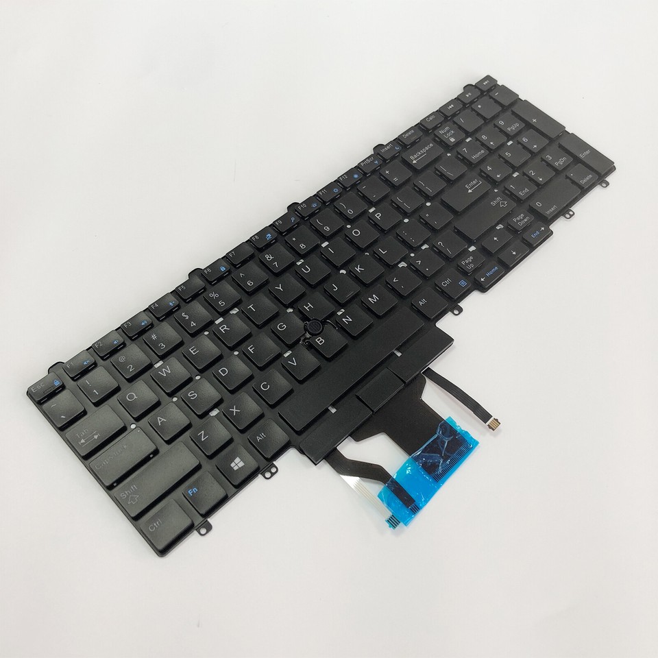 New For Dell Latitude 5580 5590 5591 E5550 5570 US Backilt Keyboard ...