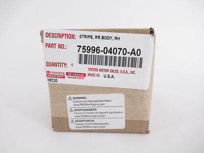 Genuine OEM Toyota 75996-04070-A0 "4X4 OFF ROAD" Decal Right Rear 2013 ...