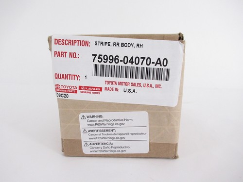 Genuine OEM Toyota 75996-04070-A0 "4X4 OFF ROAD" Decal Right Rear 2013 ...