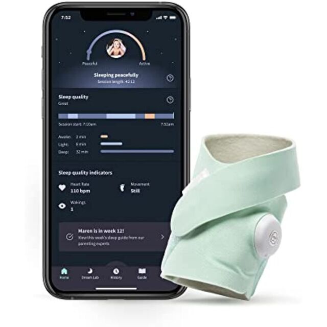 Owlet Dream Sock - Smart Breathing And Sleep Tracker 0-18mo ...