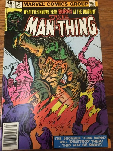 MARVEL COMICS GROUP - THE MAN-THING - #3 - 3/1979 - STAR TREK ADV. ON ...