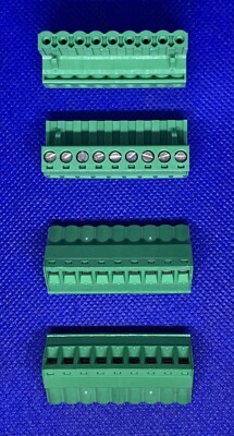 11pc MSTB259ST508 1757080 GREEN PLUGGABLE TERMINAL BLOCK 9 POSITION ...