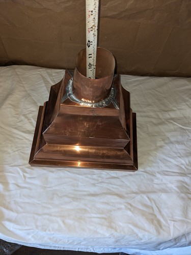 Lot Of 3 Custom Copper Conductor Leader Head Scupper Box 11x6.5 ...