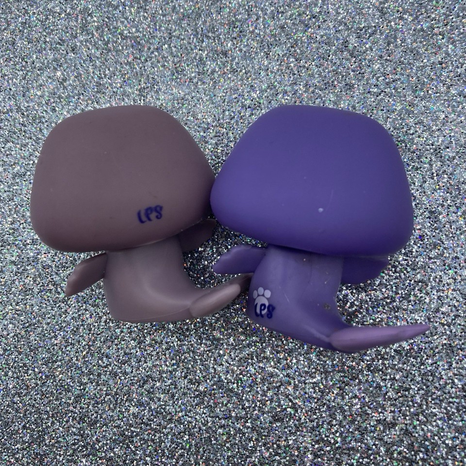 Hasbro LPS Littlest Pet Shop Lot 2 Walrus Walruses Purple #1119 #1511 ...